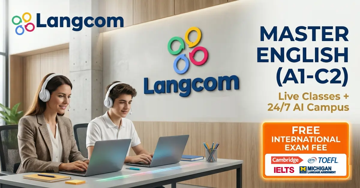 Online English Classes for Success | Learn English 4X Faster - Langcom
